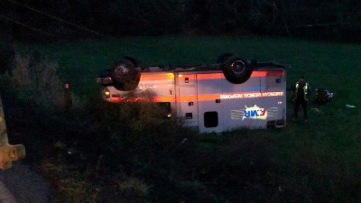 Ambulance accident near Adna sends four to hospital « Lewis County ...